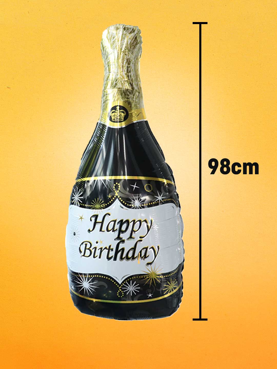 Globo Jumbo Botella Happy Birthday 98cm – Fábrica de Sueños